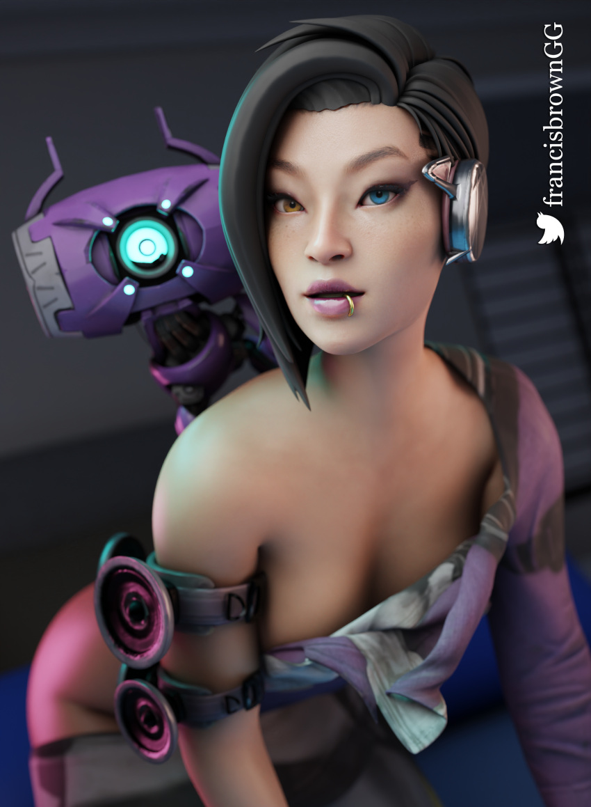 Rule 34 1girls 3d Apex Legends Female Francis Brown Headgear Headphones Lip Piercing Medium