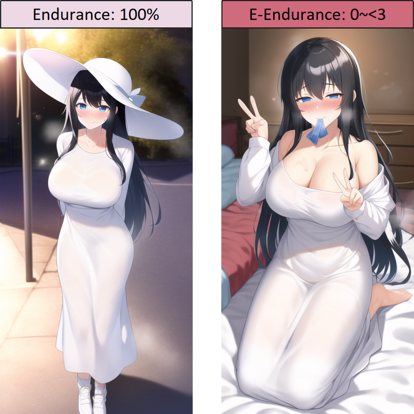 Rule 34 After Sex Ai Generated Arms Behind Back Barefoot Bed Before And After Black Hair Blush
