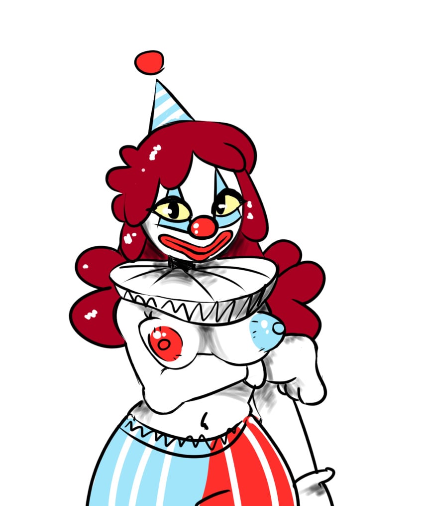 Rule 34 Blue Nipples Clothing Clown Clown Costume Clown Girl Clown