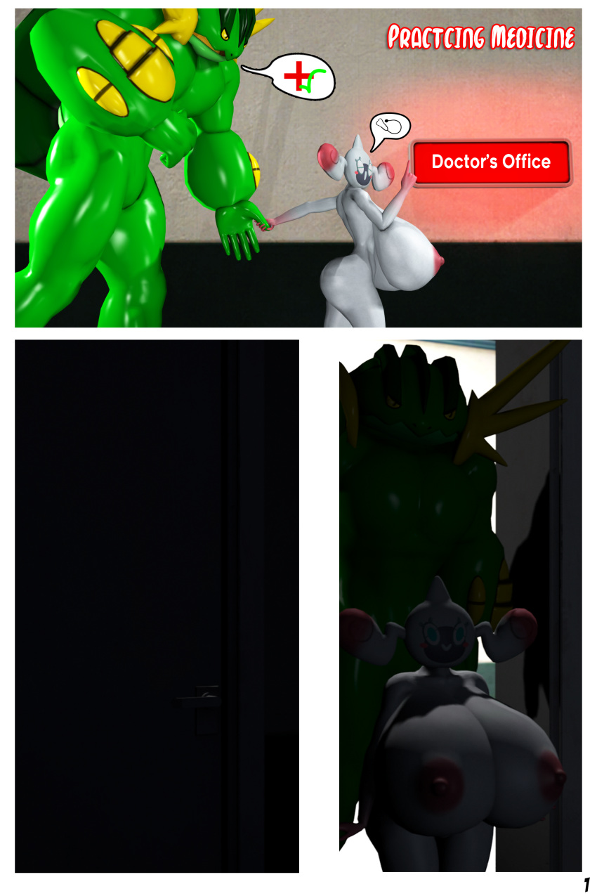 Rule 34 3d Comic Comic Page Hyper Hyper Breasts Male Female Mega