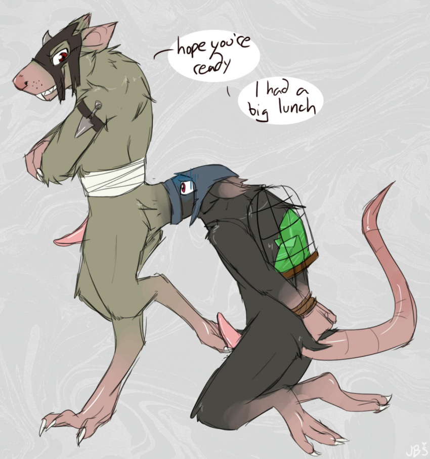 Rule 34 Anthro Bandaged Chest Bondage Bound Conjoined Dialogue Duo