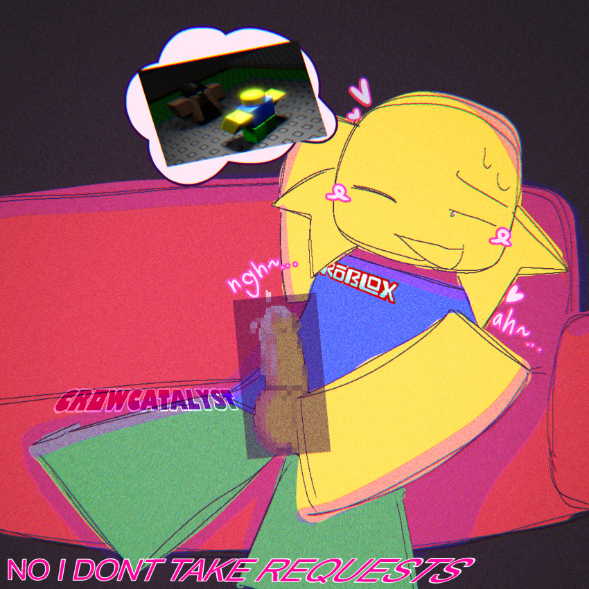 Rule 34 1boy Balls Blocky Body Blue Shirt Couch Cum Dick Dilf Gay Gay 8125