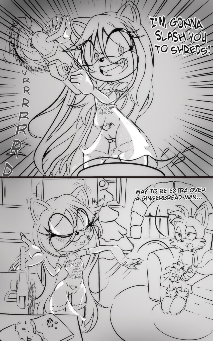 Rule 34 3 Akispark Anthro Blush Christmas Circular Saw Claws Clitoris Comic Cookie Dress