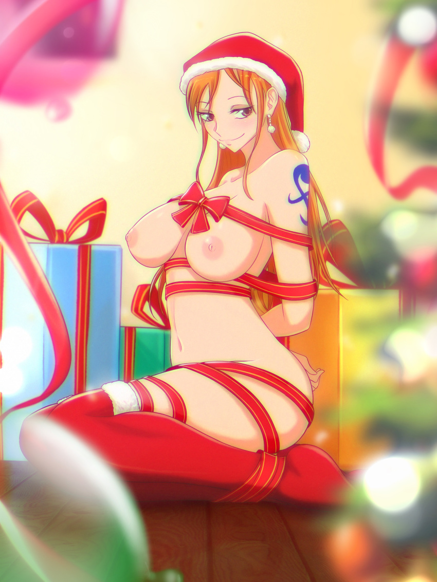 Rule 34 Breasts Out Christmas Female Female Only Nami Nami One Piece 3785