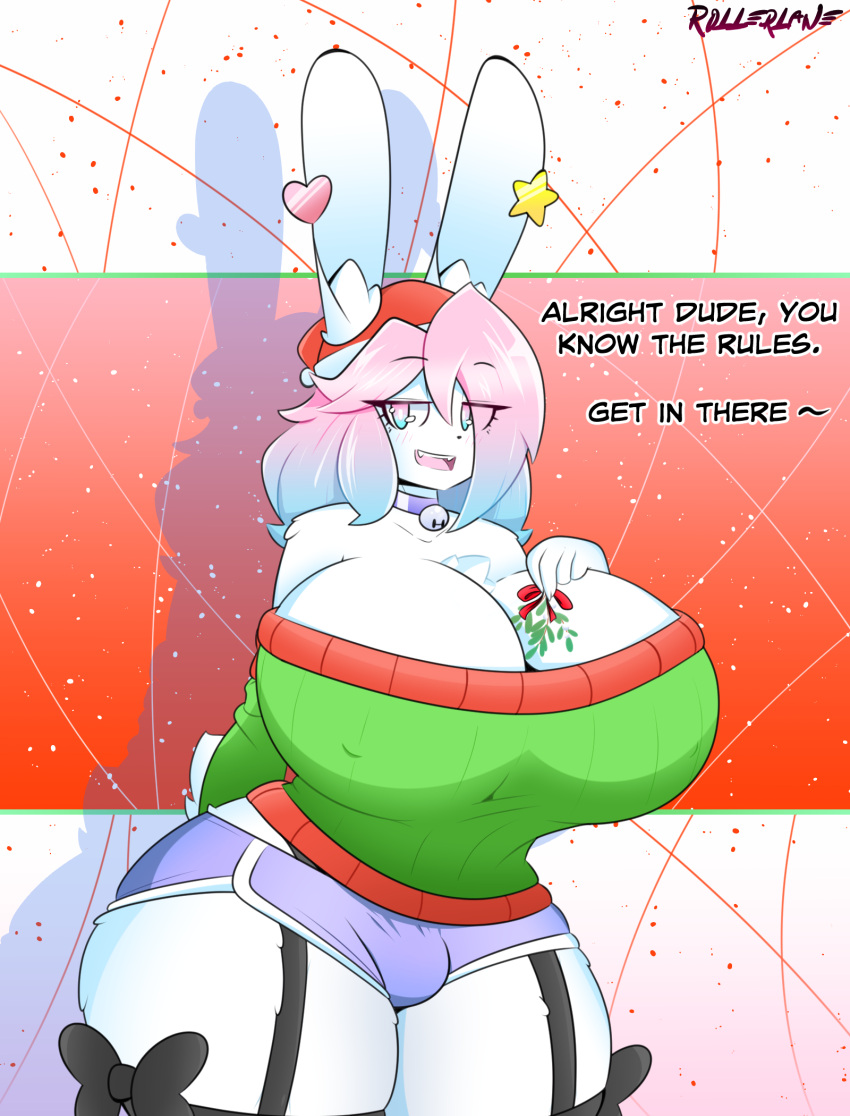 Rule 34 Bell Collar Blue Hair Bulge Bulge Through Clothing Bunny