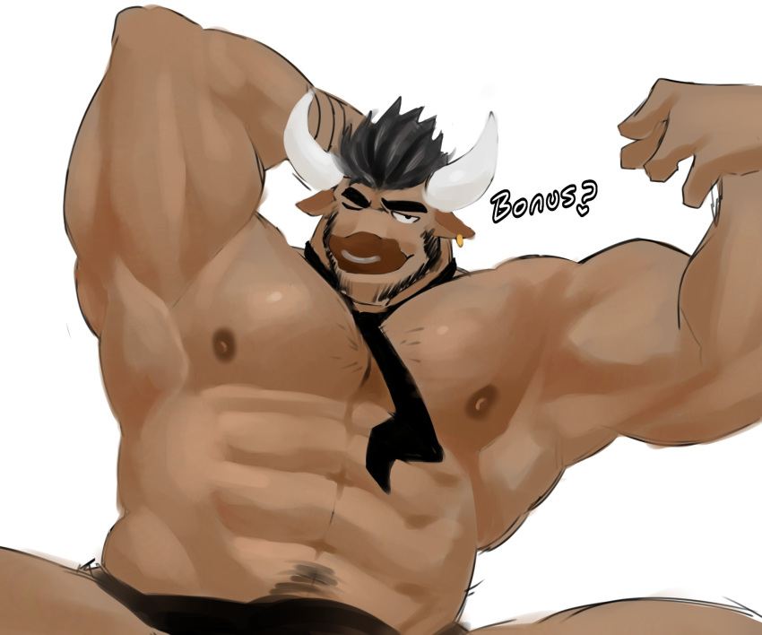 Rule 34 1boy Abs Anthro Beard Body Hair Bovid Bovine Brown Hair Bull 7876
