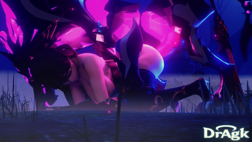 Rule 34 2022 3d Artwork Areola Ass Beidou Genshin Impact Breasts Clothed Clothing Digital