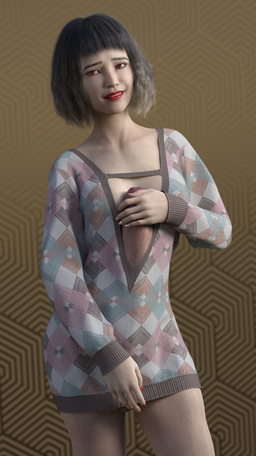 Rule 34 1futa 3d 3d Artwork 3dx Balls Big Penis Clothed Clothing 3980