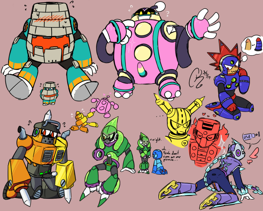 Rule 34 Acid Man Blast Man Block Man Bounce Man Fuse Man Impact Man Mega Man Mega Man Classic