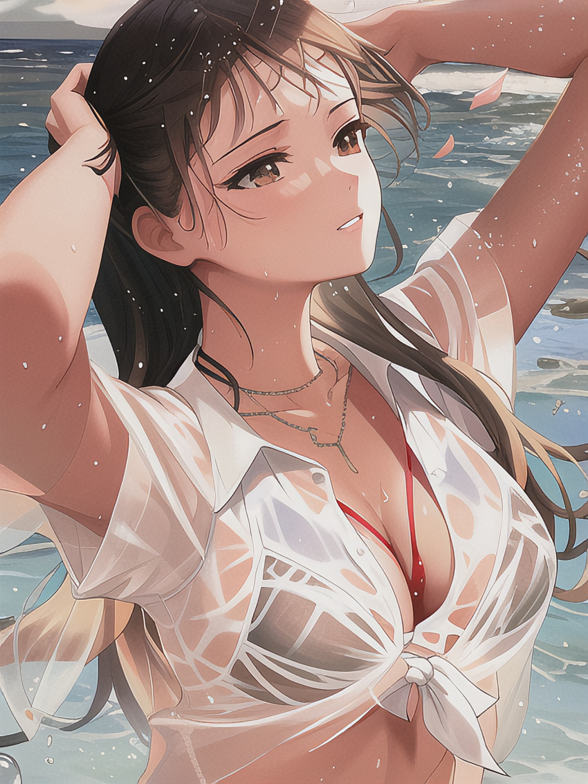 Rule 34 1girls Ai Generated Breast Breasts Brown Eyes Brown Hair