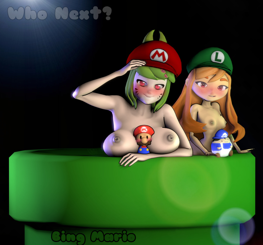 Rule 34 3d 3d Artwork Big Breasts Bing Mario Blush Female Only 7038