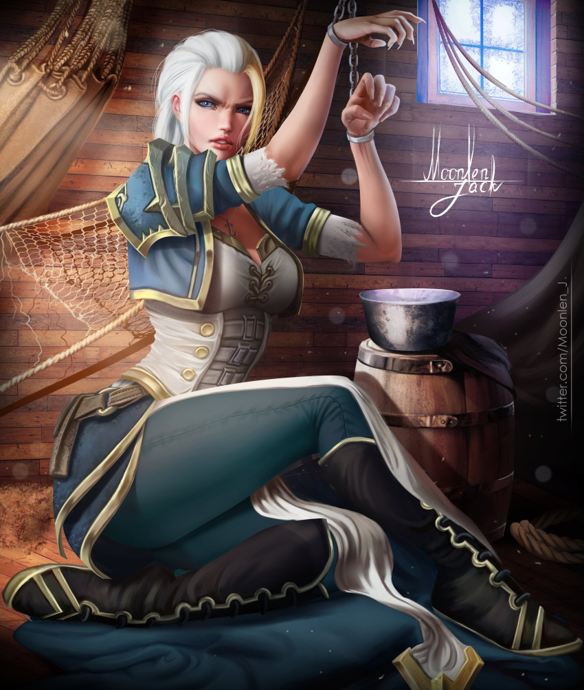 Rule 34 1girls Big Breasts Blonde Hair Breasts Chains Clothing Female Female Only Jaina