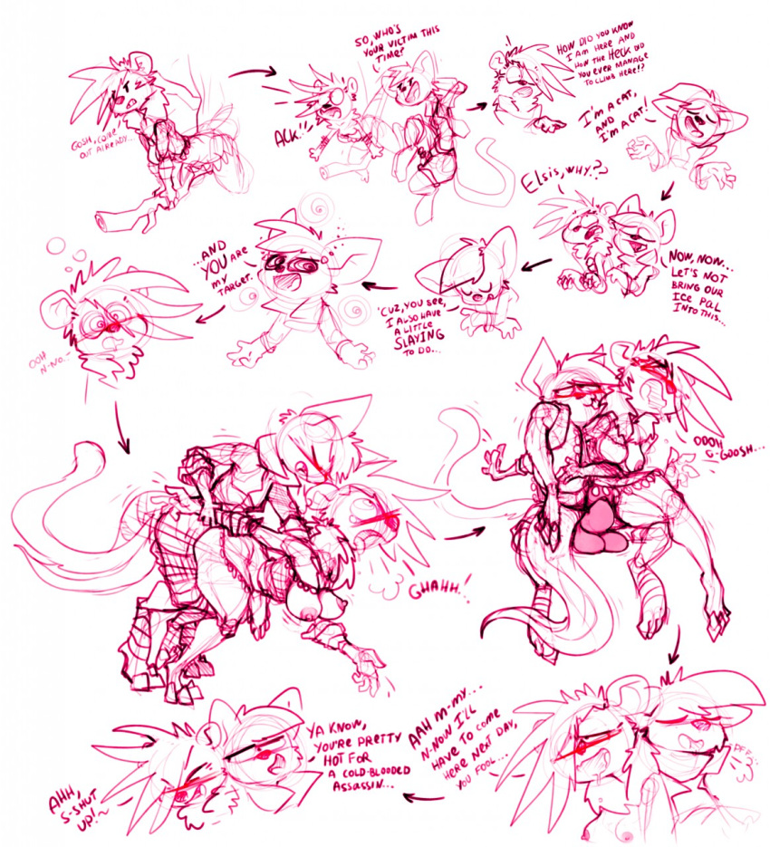 Rule 34 Anthro Assassin Blush Blush Lines Bodily Fluids Breasts