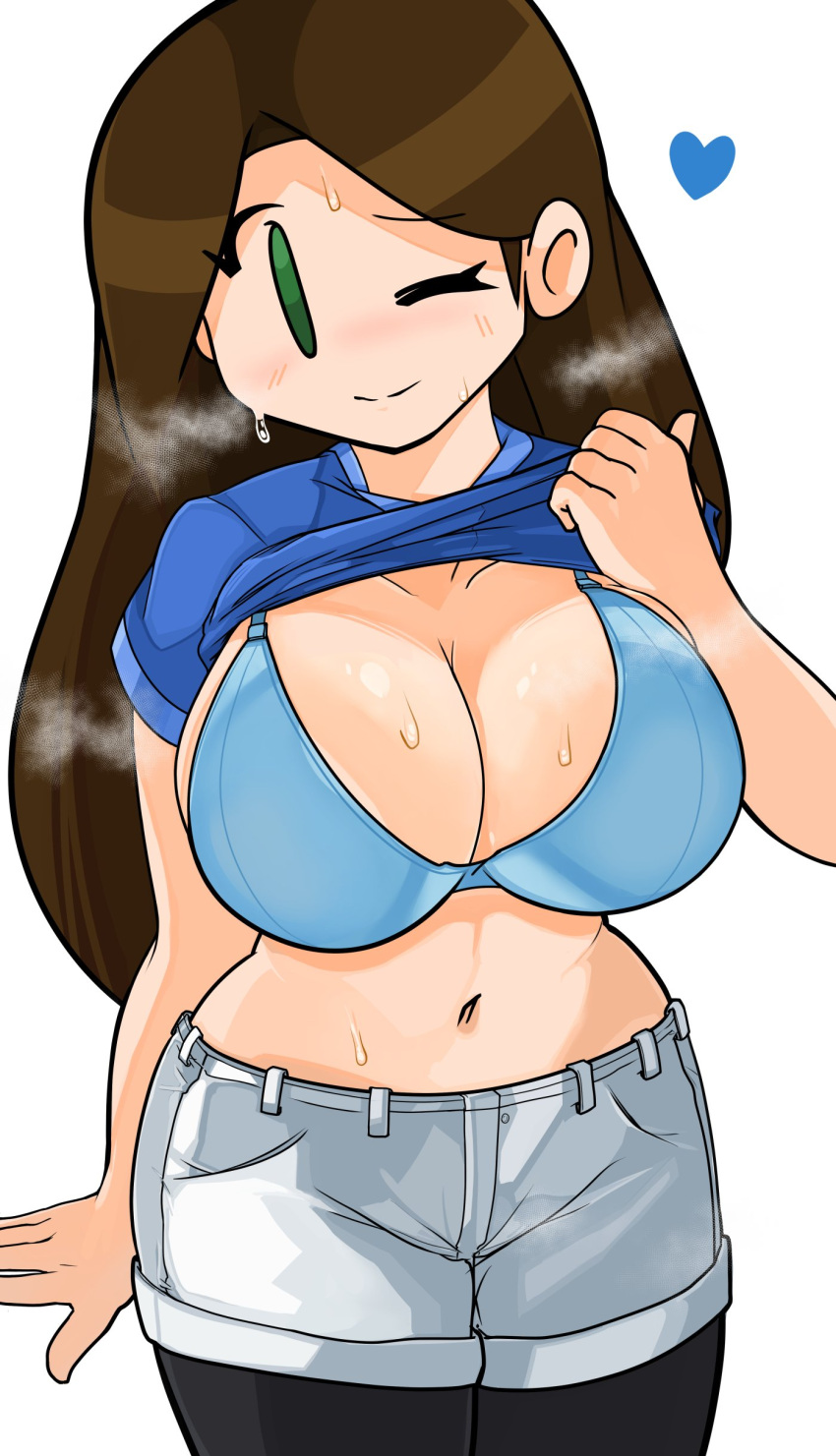 Rule 34 Big Breasts Blush Bra Brickshoes Shadowleggy Shirt Lift Sweat 5691