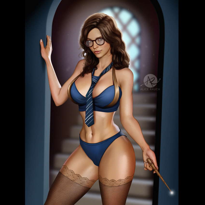 Rule 34 1girls Alice Rauch Alternate Breast Size Blue Bra Blue