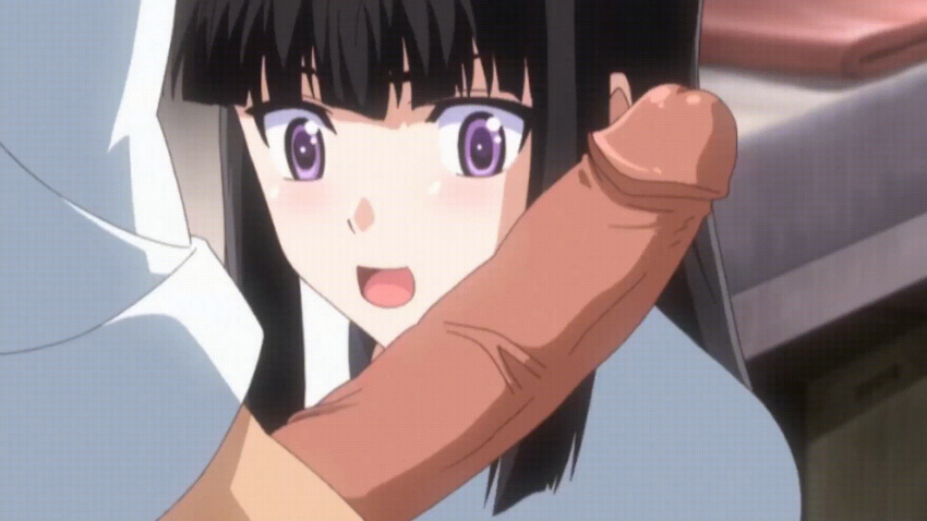 Rule 34 1boy 1girls Animated Big Penis Black Hair Blush Bottomless 4585