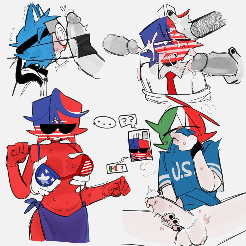 Rule 34 1girls 6boys Ailewzol Big Penis Bikini Clothing Countryhumans 6624