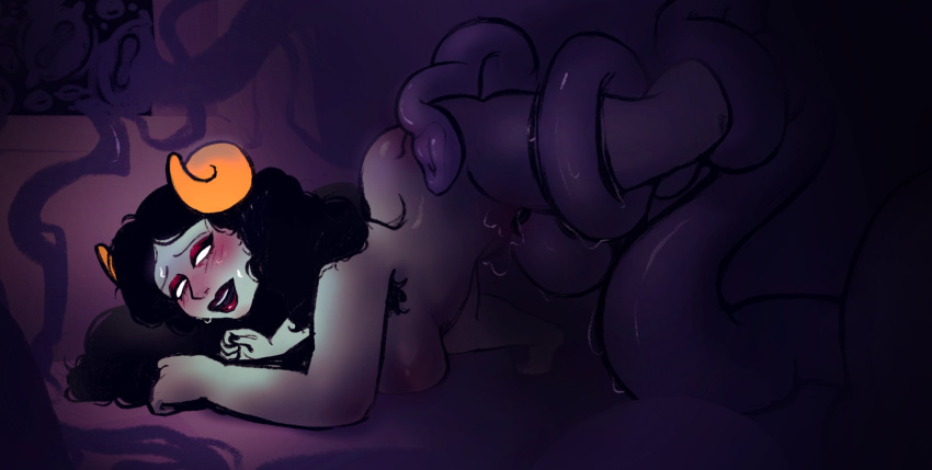 Rule 34 Aradia Megido Armpit Hair Black Hair Breasts Homestuck Horns Long Hair Soldierexclipse