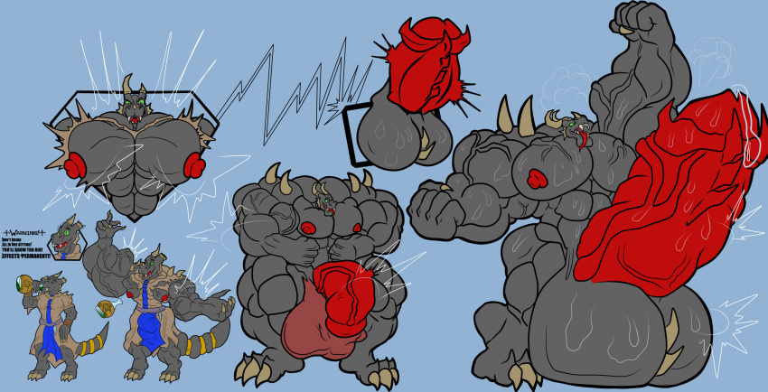 Rule 34 Chucknorris25 Cybeezly Dragon Genital Growth Growth Hi Res Kobold Male Muscle Growth