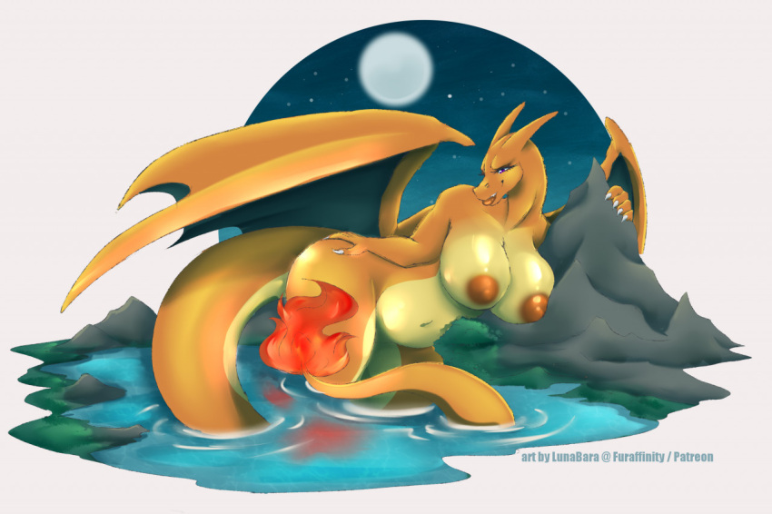 Rule 34 2d Anthro Breasts Charizard Curvy Curvy Female Dragon Dragon