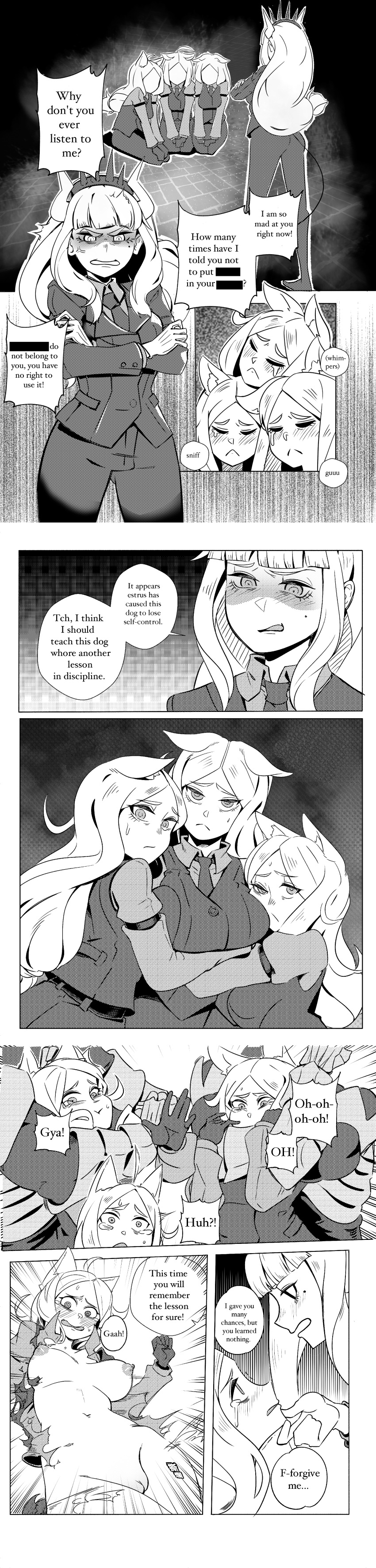 Rule 34 Business Suit Cerberus Helltaker Comic Demon Demon Horns 2170