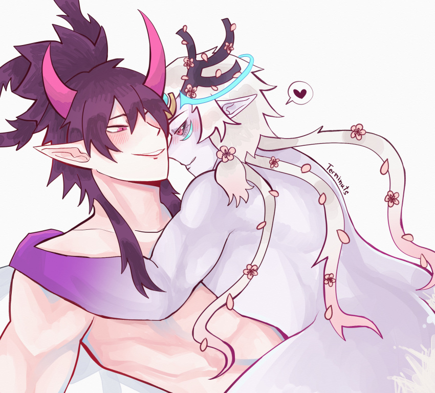 Rule 34 Anal Antlers Bigger Male Blush Blush Lines Cherry Blossoms