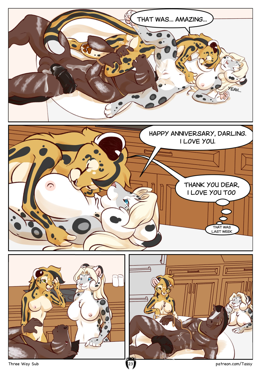 Rule 34 Absurd Res After Sex Afterglow Anthro Big Breasts Blonde Hair Bodily Fluids Breasts
