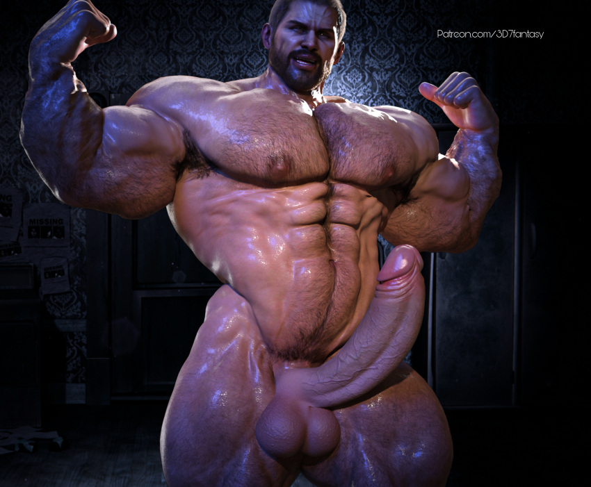 Rule 34 3d7fantasy Abs Biceps Capcom Chris Redfield Growth Sequence 9678
