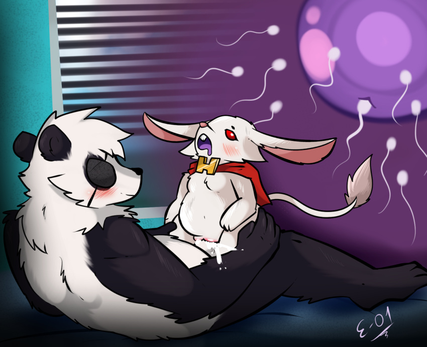 Rule 34 Alien Anthro Bear Bed Black Body Black Nose Blush Bodily Fluids Buckteeth Cape