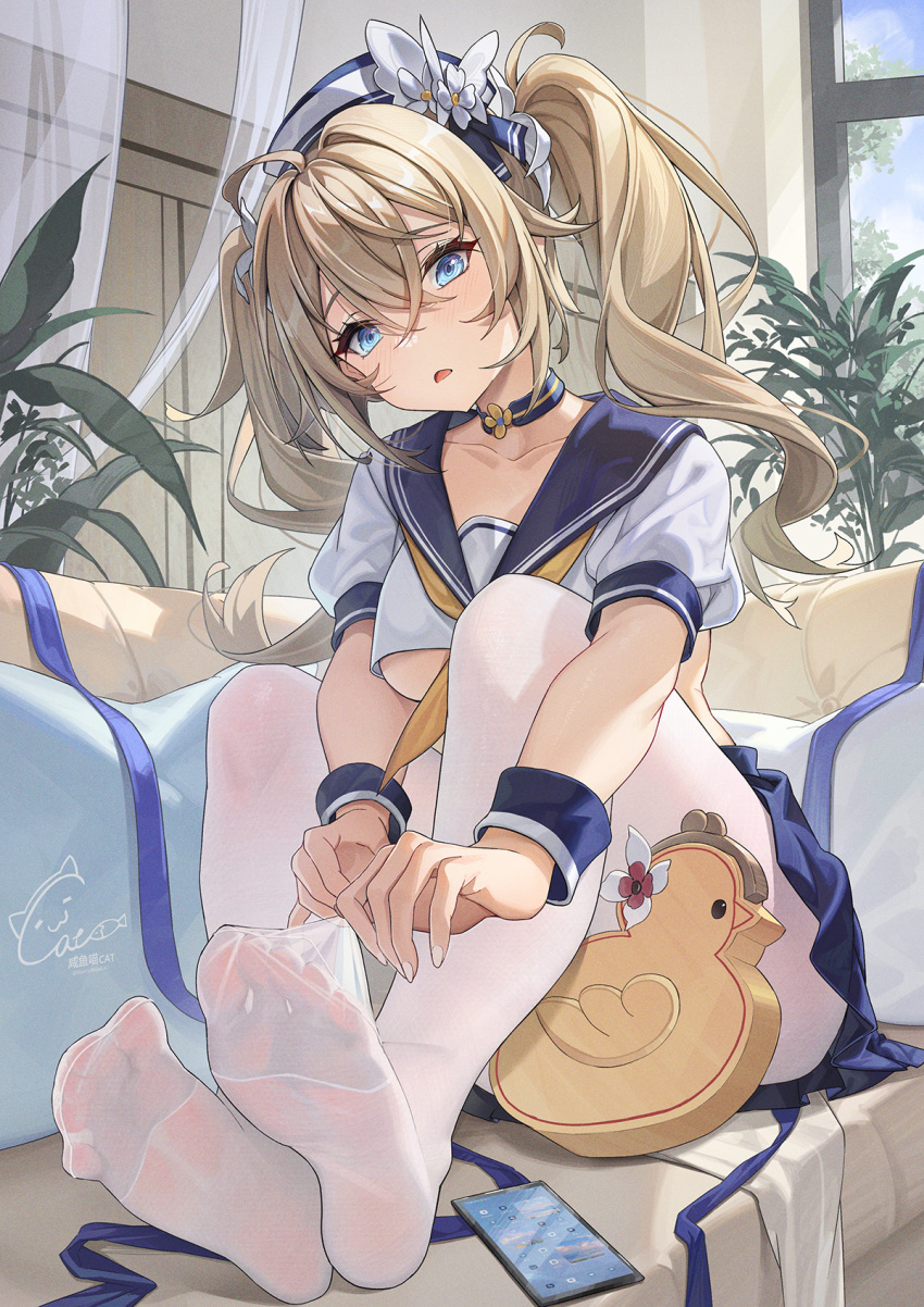 Rule 34 Barbara Genshin Impact Blonde Hair Blue Eyes Catsmoon