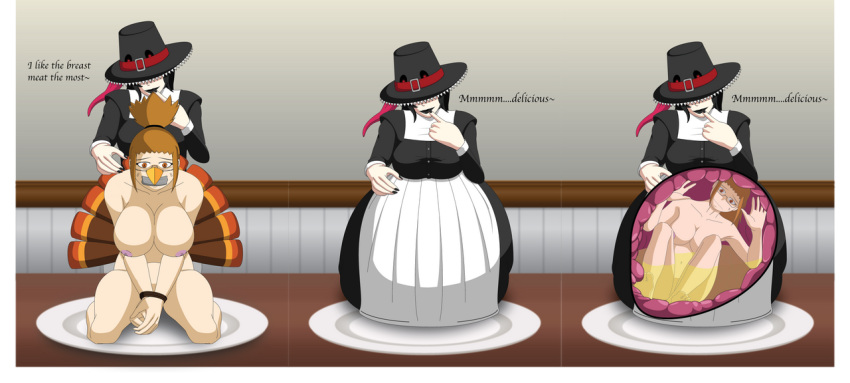 Rule 34 Black Hair Black Lipstick Bound And Gagged Clothing Digestion