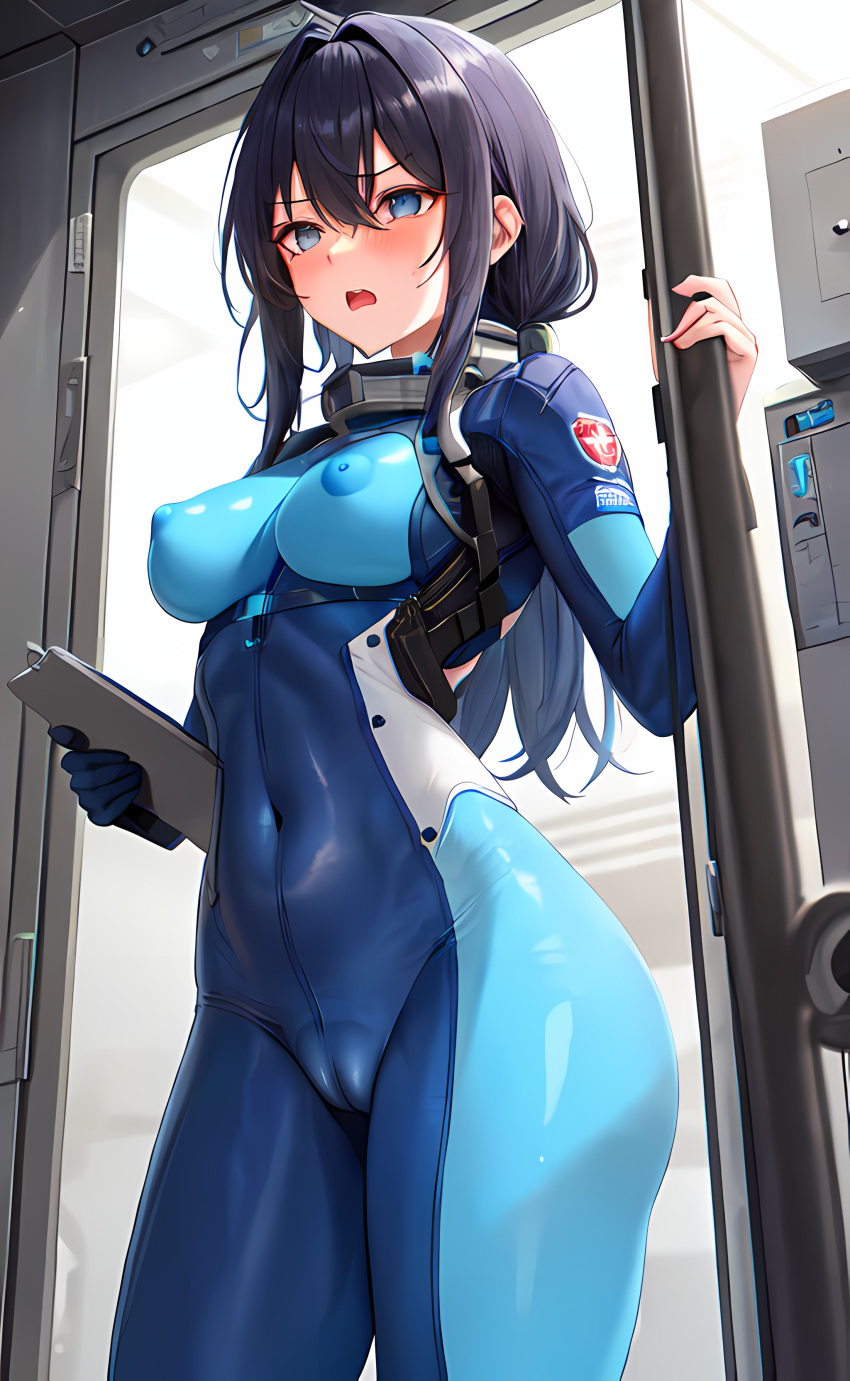 Rule 34 Ai Generated Bodysuit Breasts Cameltoe Female Full Body Hair 0279