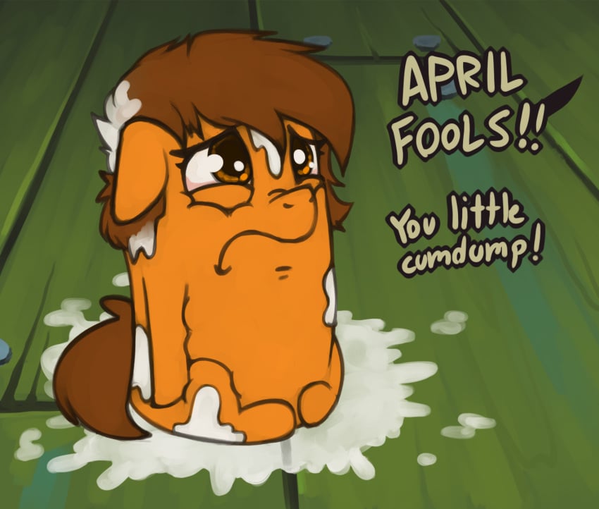 Rule 34 April Fools Bodily Fluids Cum Cumdump Dialogue English Text Excessive Cum Female Feral