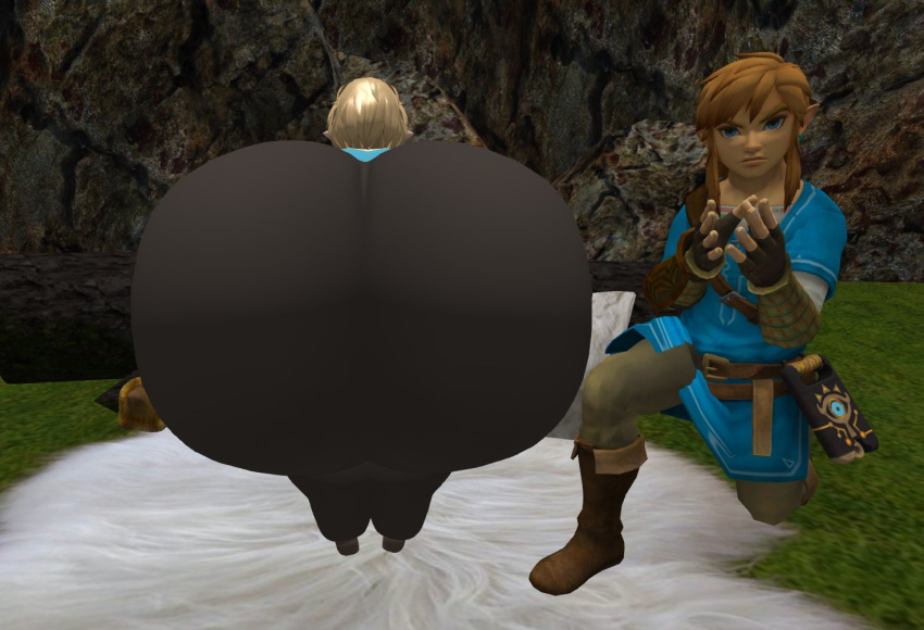 Rule 34 Big Ass Blonde Hair Breath Of The Wild Bubble Butt Huge Ass