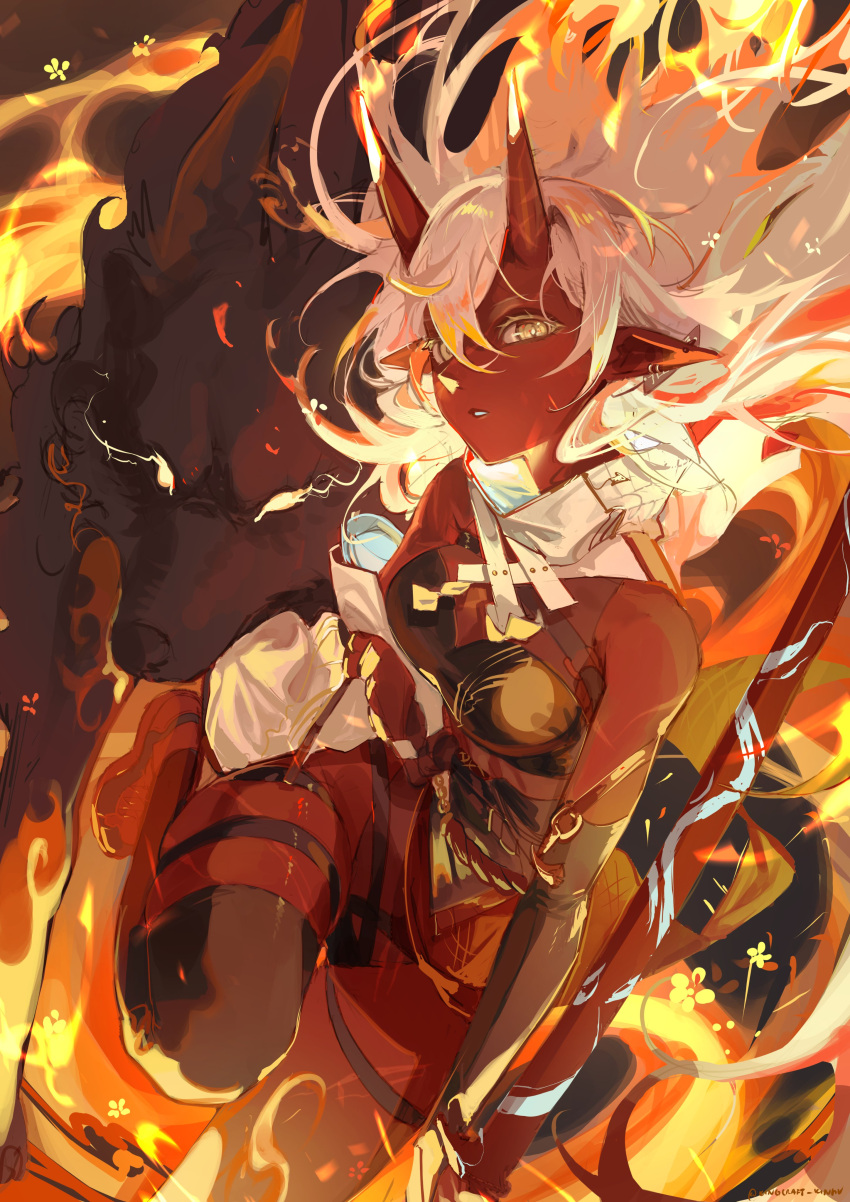 Rule 34 Akumi Female Oni Oni Horns Red Skin Virtual Youtuber Vyugen