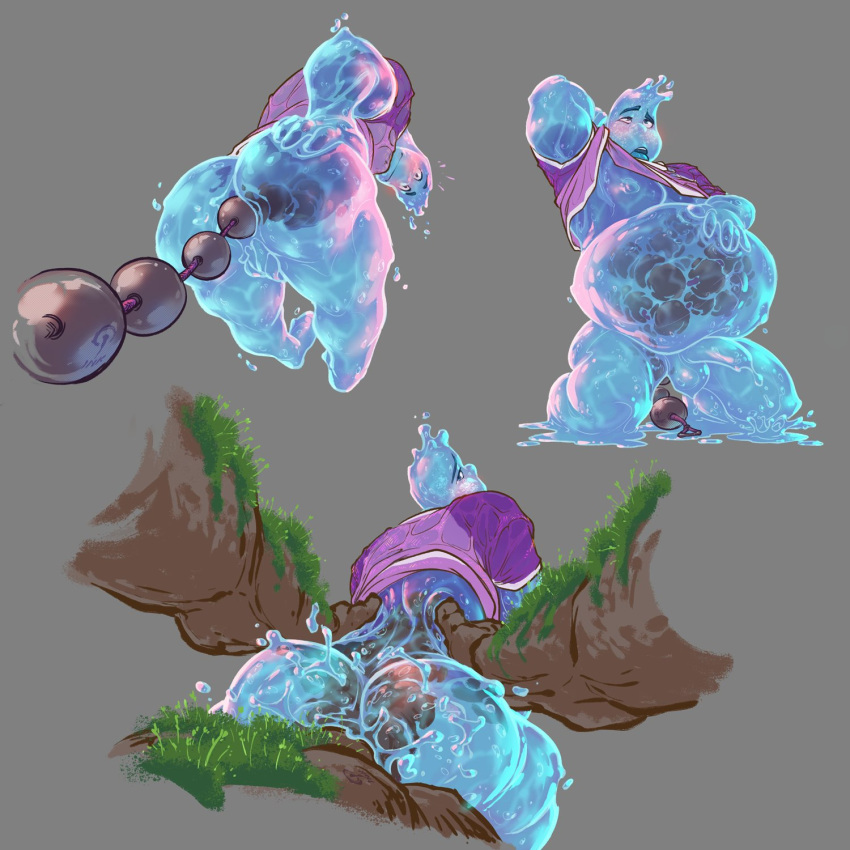 Rule 34 2boys Blue Body Earth Body Elemental Elemental Pixar 2852