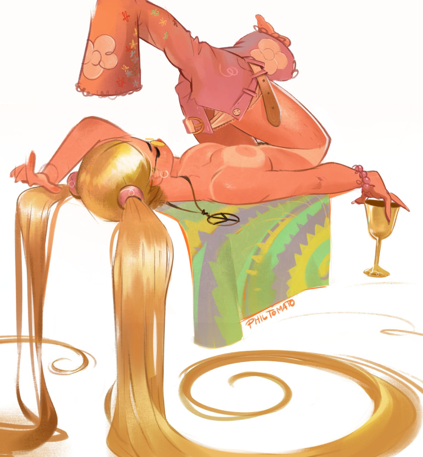 Rule 34 Blonde Hair Naked Philtomato Taking Clothes Off 7789878