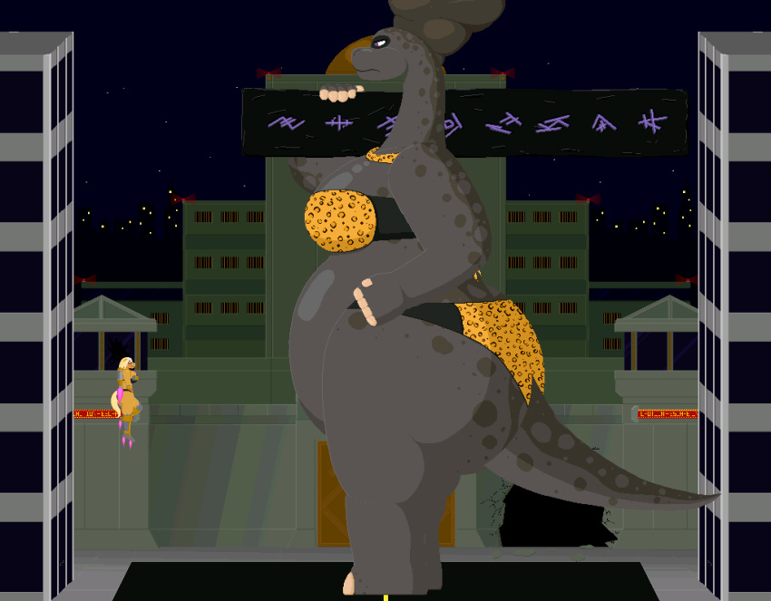 Rule 34 Animated Anthro Ass Big Ass Brontosaurus Butt Crush Dinosaur 7196
