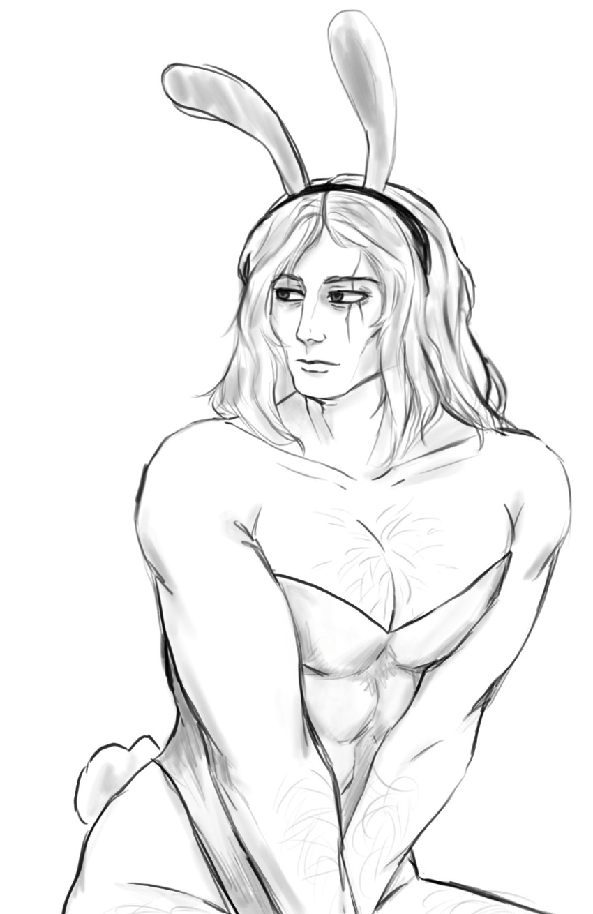 Rule 34 1boy Bara Bara Tiddies Bara Tits Bunny Ears Headband Bunny 6530