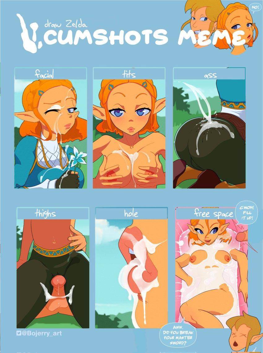 Rule 34 1boy 1girls Bojerryart Breath Of The Wild Cum Bath Cum On 0799