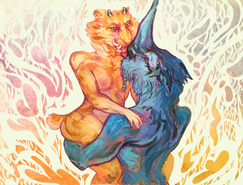 Rule 34 2023 Anthro Beard Blue Body Blue Fur Blue Hair Braided Beard 3531