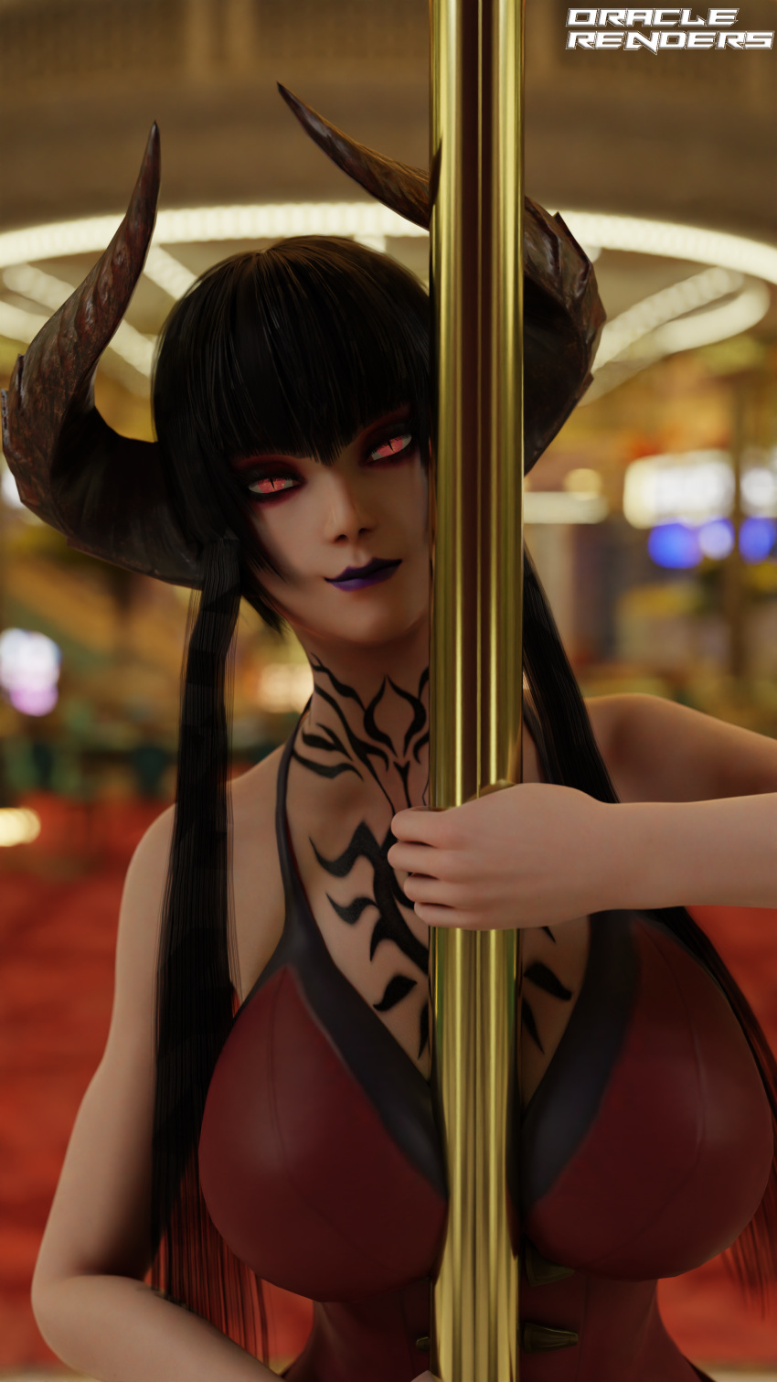Rule 34 3d Big Breasts Breasts Chest Tattoo Eliza Tekken Horns