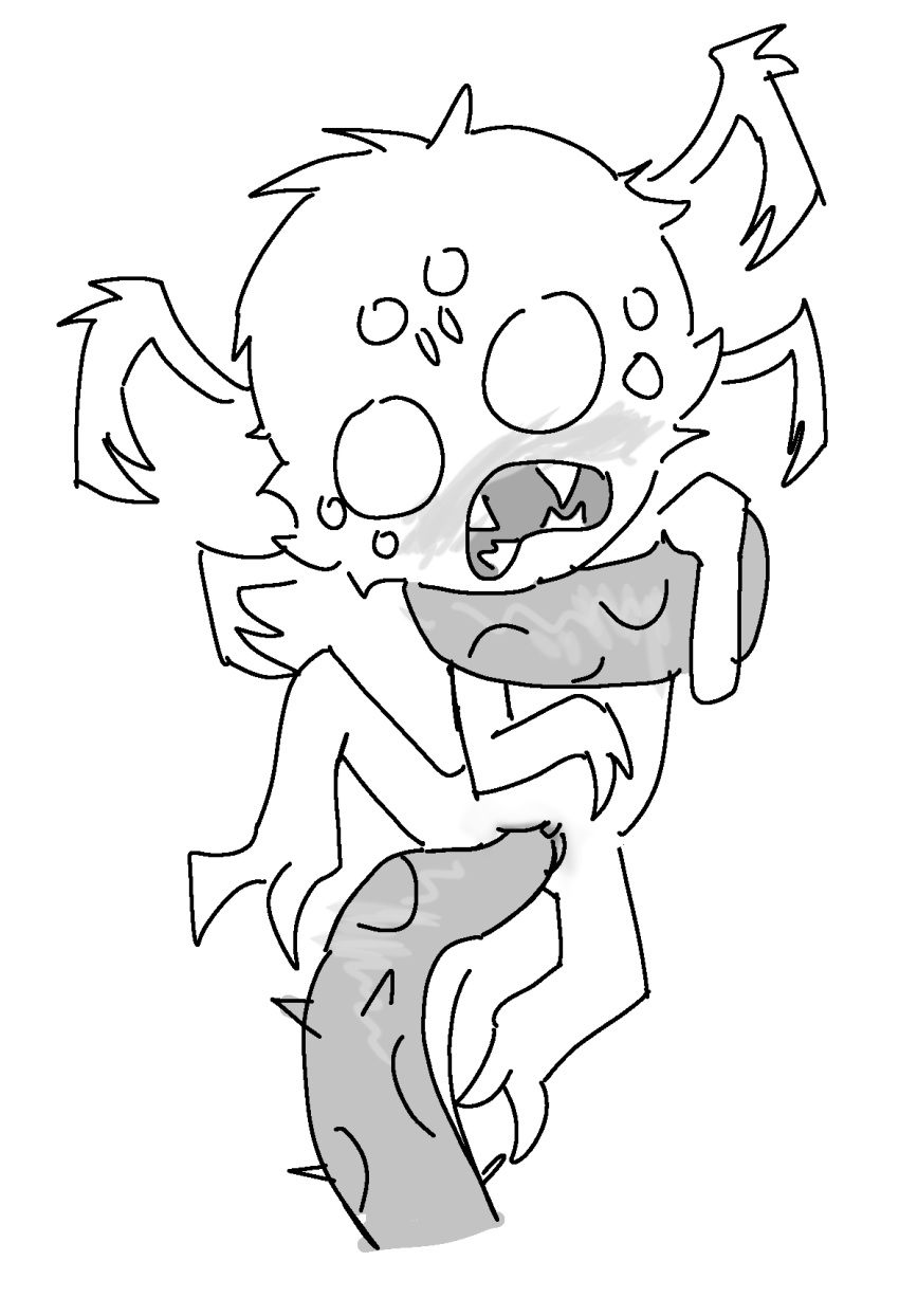 Rule 34 Black And White Blush Blush Lines Claws Coolboiuwu Cum Dont