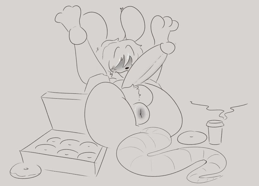 Rule 34 Absurd Res Anthro Anus Balls Big Penis Black And White Blush