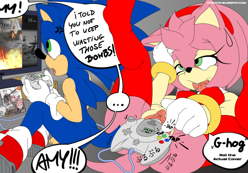 Rule 34 Amy Rose Anthro Dreamcast Dreamcast Controller Electronics Exposed Torso Footwear