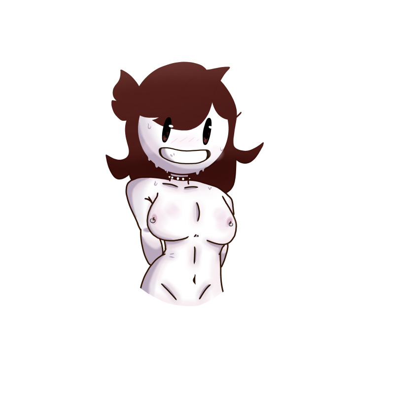 Rule 34 Brown Hair Choker Jaiden Animations Naked Naked Female Sweat 0857