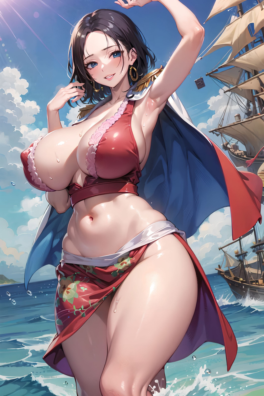 Rule 34 1girls Ai Generated Artist Request Black Hair Boa Hancock