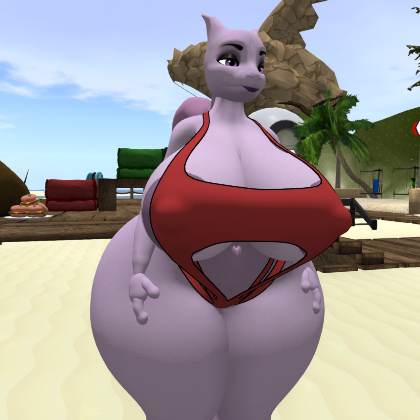 Rule 34 Big Breasts Breasts Female Female Mewtwo Ferialexonar Mewtwo Pokemon Pokemon Species