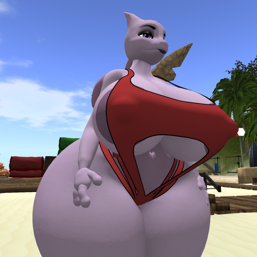 Rule 34 Big Breasts Breasts Female Female Mewtwo Ferialexonar Mewtwo Pokemon Pokemon Species