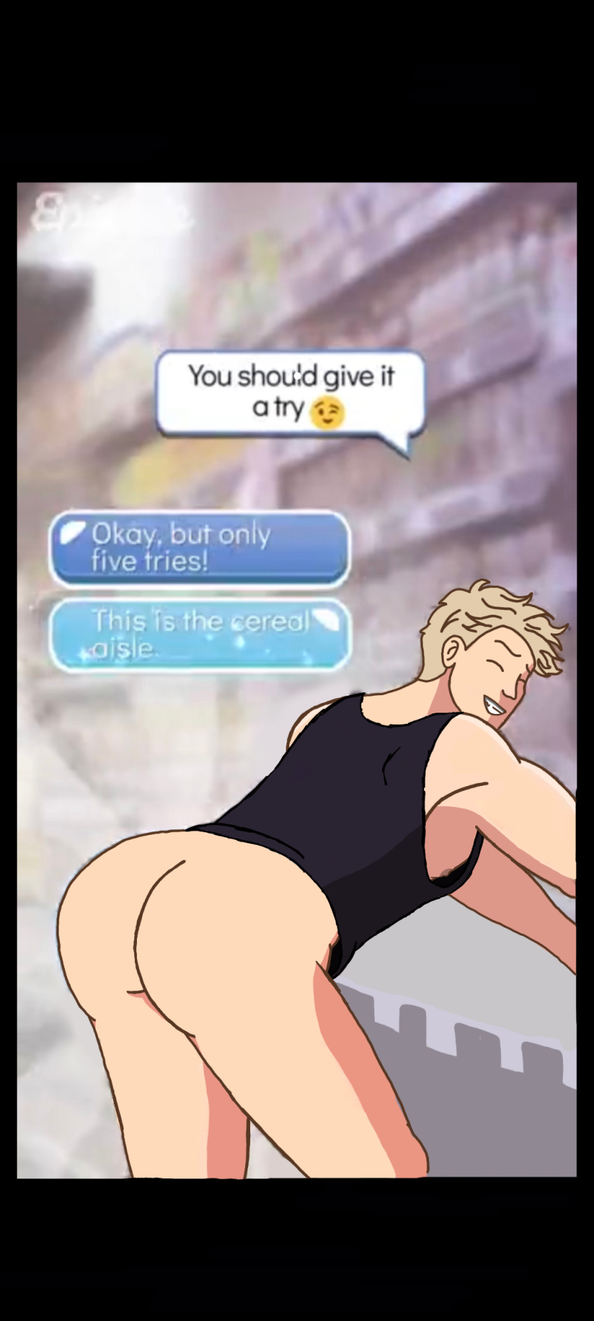 Rule 34 Blonde Hair Blue Eyes Dat Ass Male Tank Top 8136514